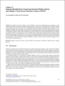 Damage identification using experimental modal analysis and adaptive ...